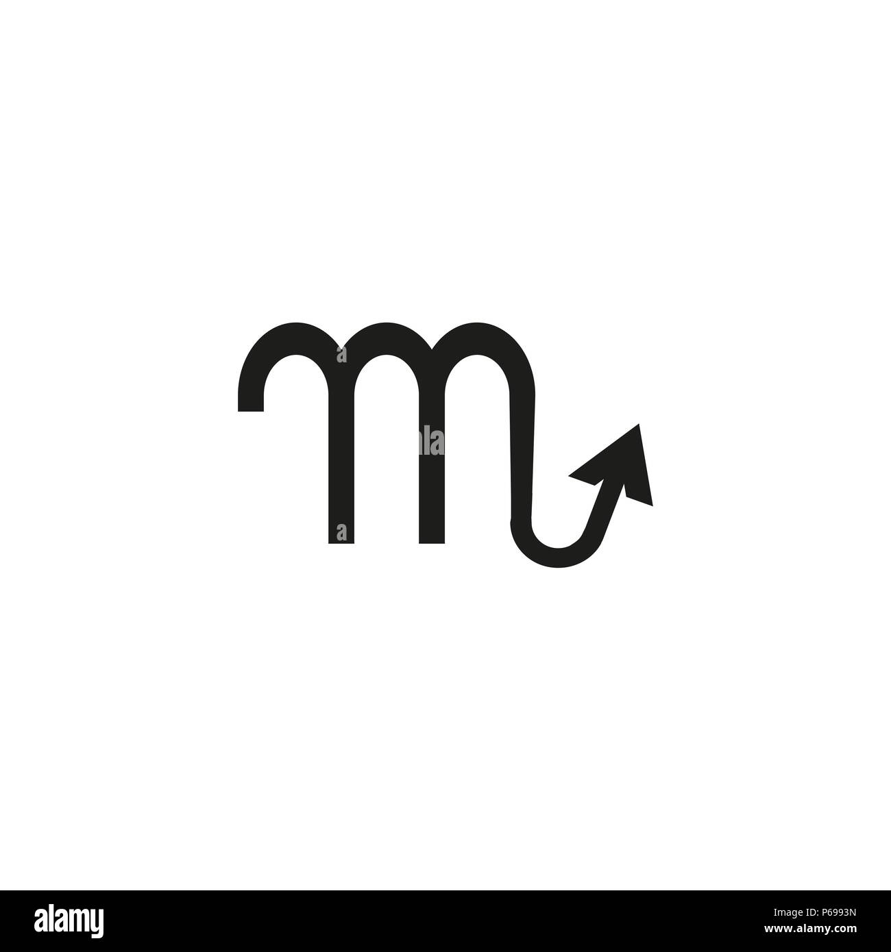 Scorpio Symbol M