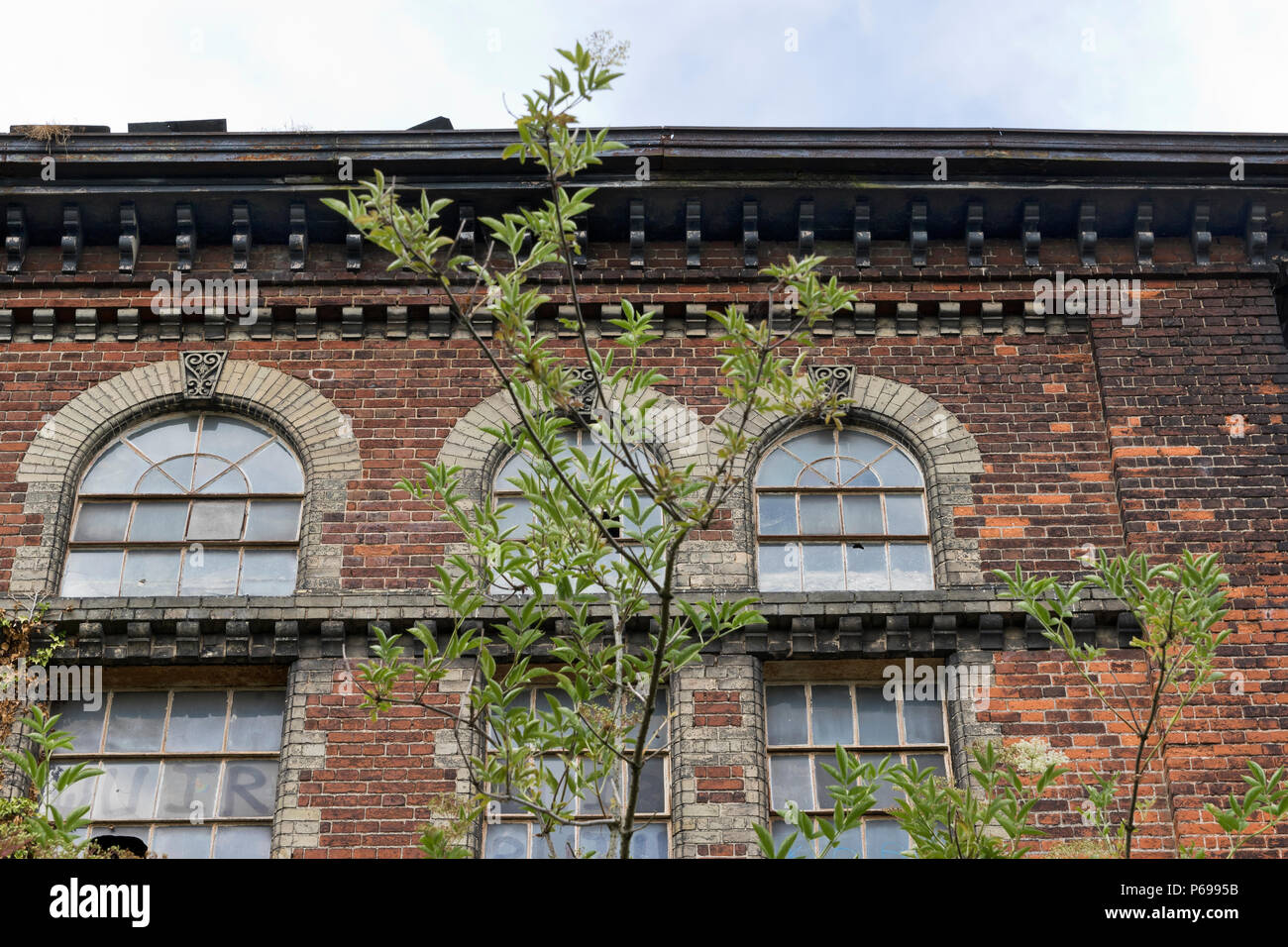 Derelict Victorian pumping station in Trowse, Norwich, UK Stock Photo ...
