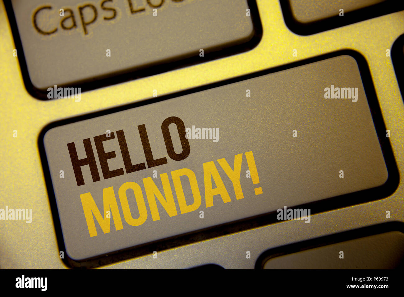 Handwriting text Hello Monday Motivational Call. Concept meaning ...
