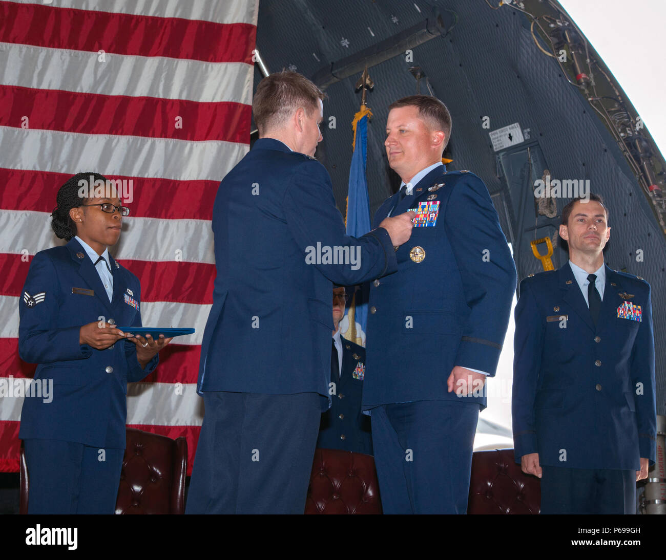 U.S. Air Force Lt. Col. Matthew Jones, outgoing commander 22nd Airlift ...