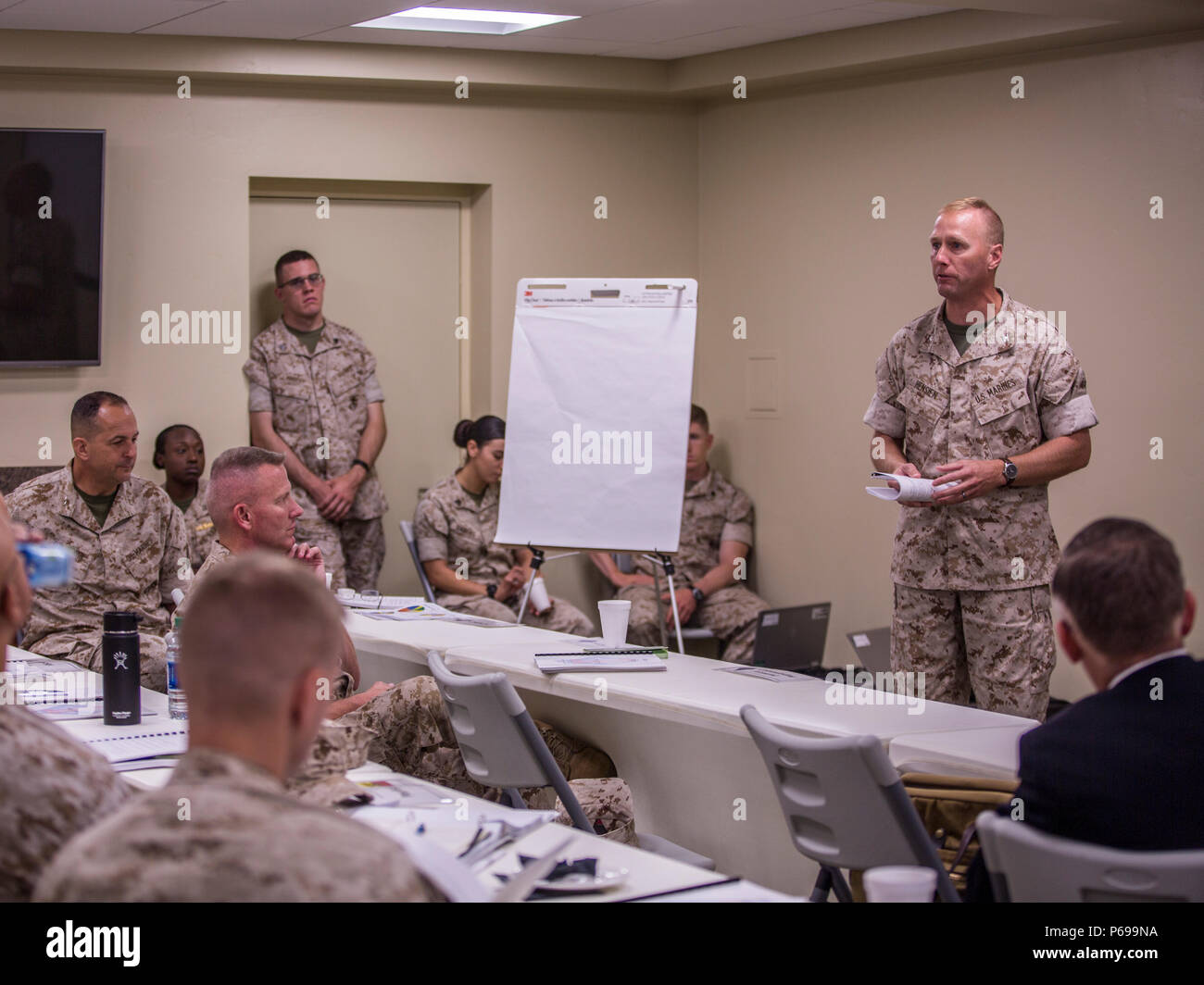 U.S. Marine Corps Col. James R. Hensien, Assistant Chief of Staff G-4 ...
