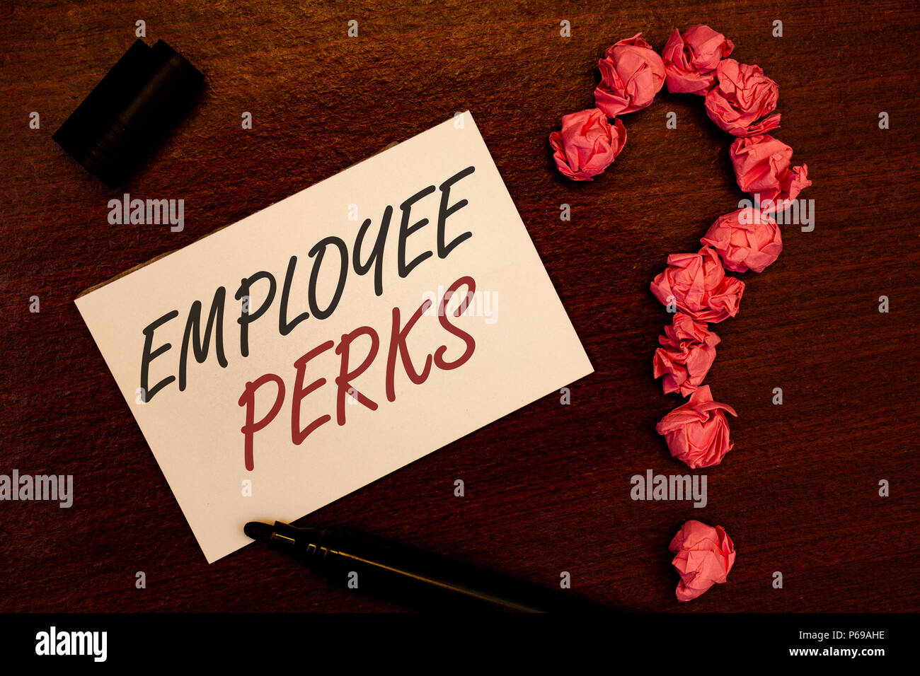 Text sign showing Employee Perks. Conceptual photo Worker Benefits ...