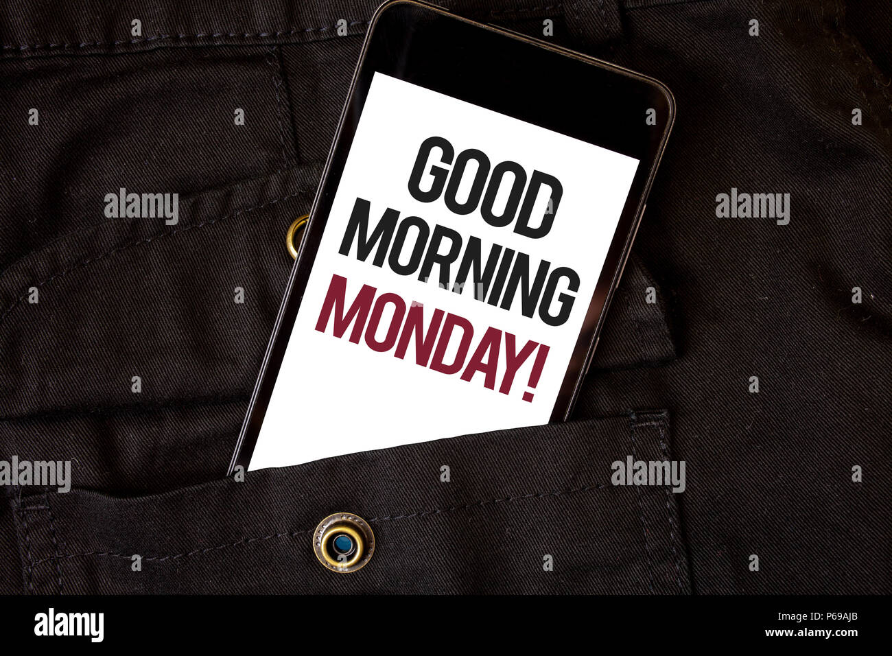 Word writing text Good Morning Monday Motivational Call. Business ...