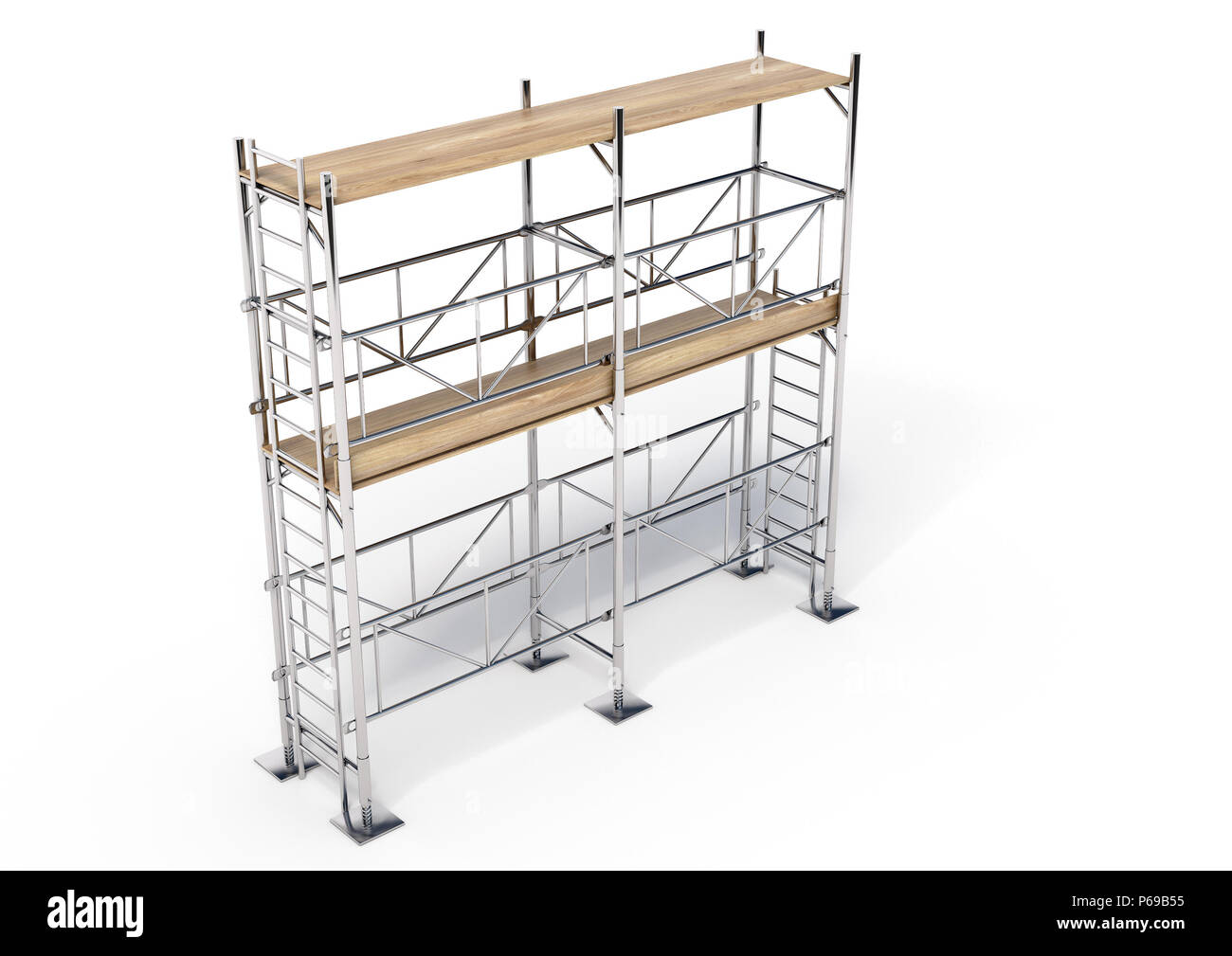 A scaffold illustration made in 3D software Stock Photo - Alamy