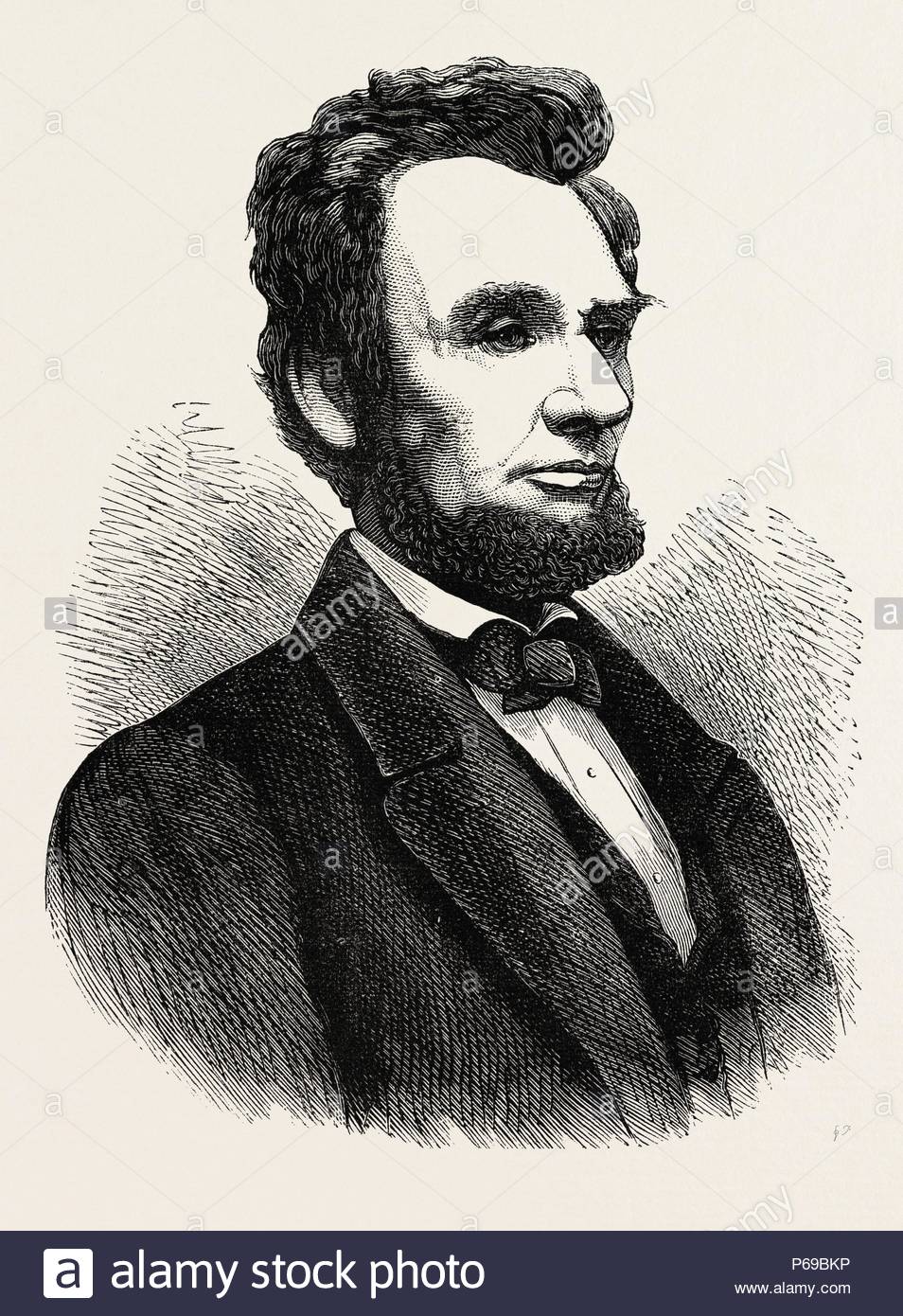 Abraham Lincoln Sixteenth President 1861 Stock Photos & Abraham Lincoln ...