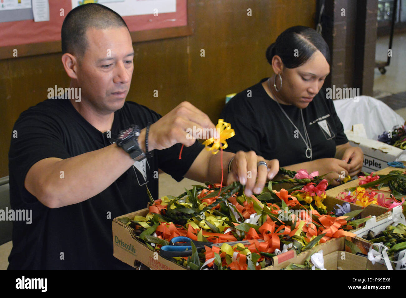 Staff Sgt. Rivera Jesus (left) and Sgt. Angelica Lawson, both assigned ...