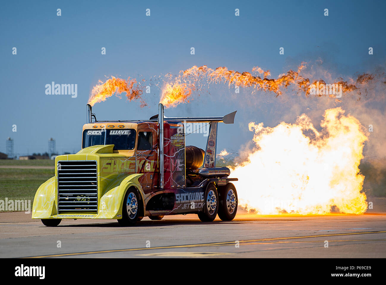 The Shockwave Jet Truck, one of three jet-powered American trucks ...