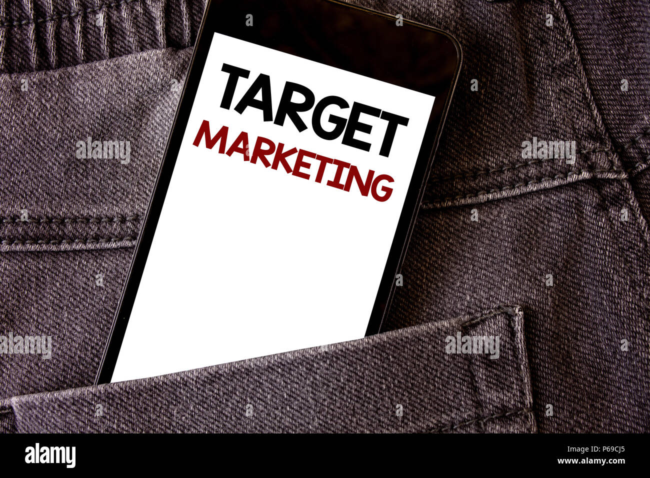 Writing note showing Target Marketing. Business photo showcasing Market ...