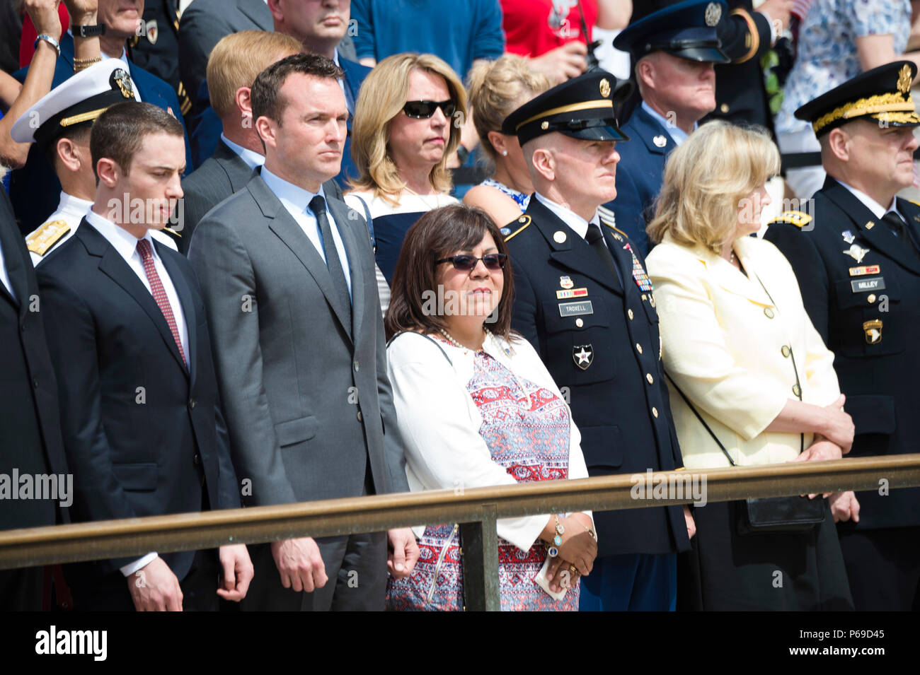 U.S. Army Command Sgt. Maj. John W. Troxell and his wife Sandra attend ...