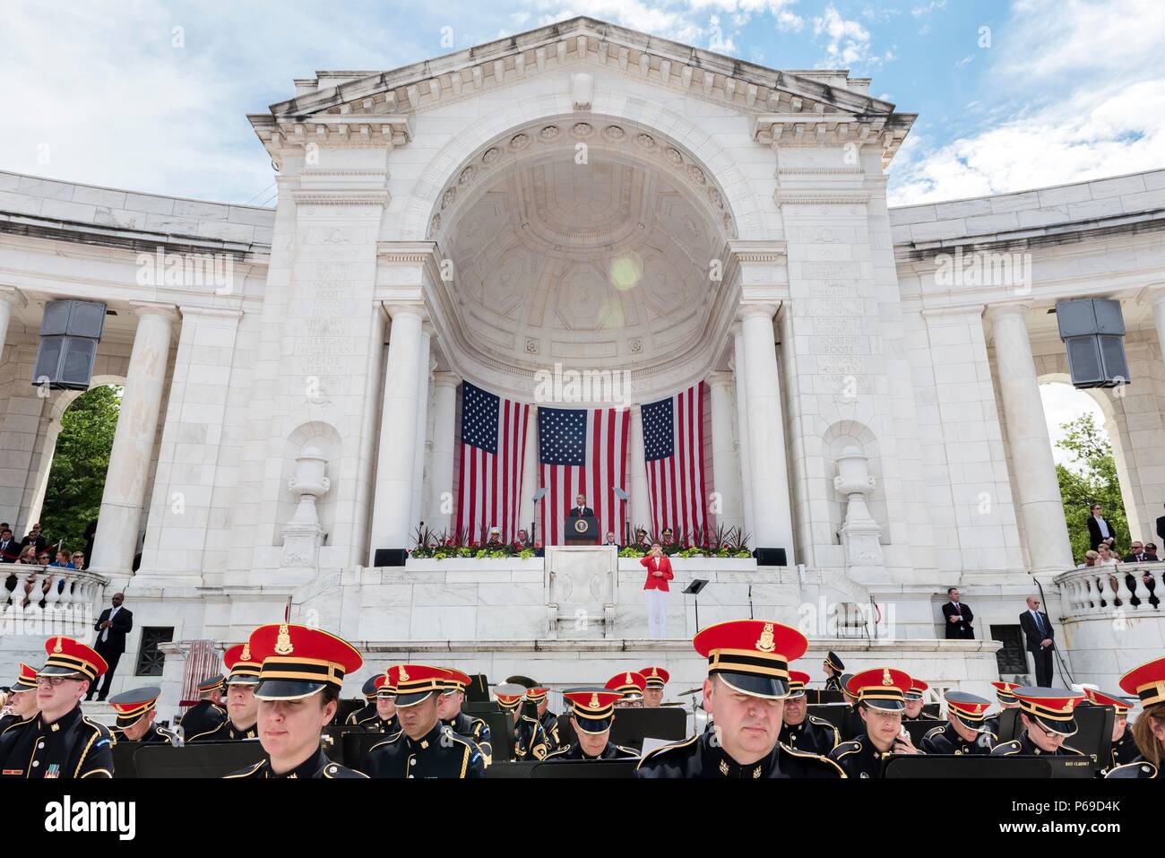 President Barack Obama delivers remarks during a Memorial Day Address ...