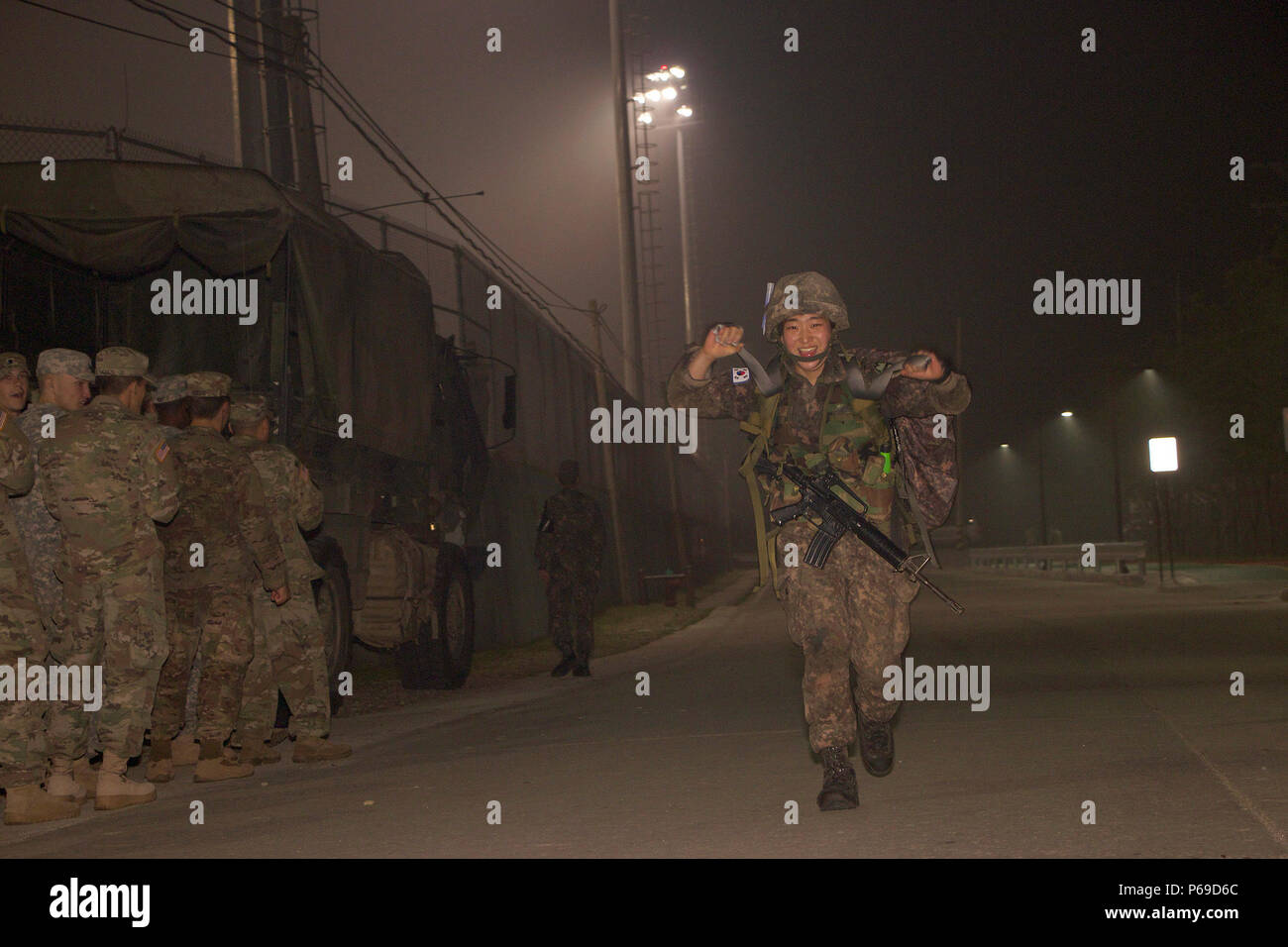Republic of Korea Army 1st Lt. Ji Eun Jeong, a platoon leader in the ...