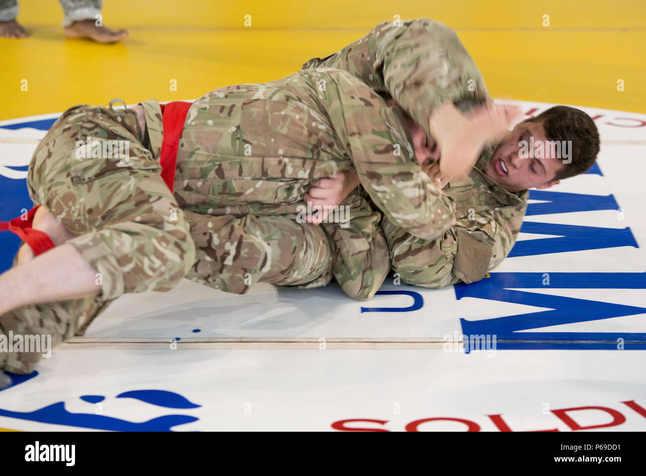 Two British members of the King's Royal Hussars compete for the ...