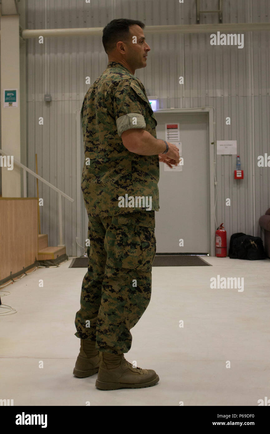 U.S. Marine Corps Lt. Col. Justin J. Ansel, commander of Black Sea ...