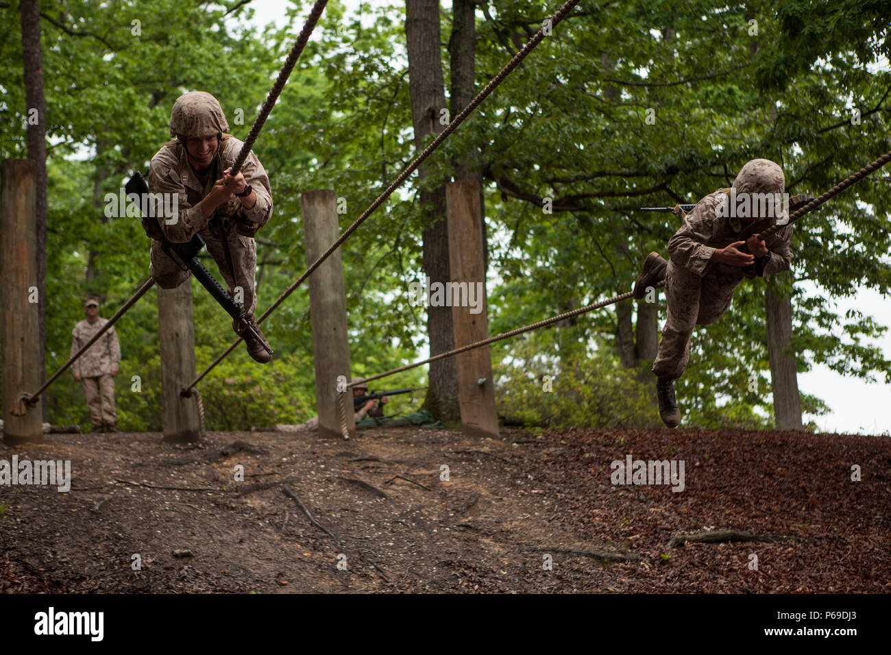 U.S. Marines assigned to Officer Candidate School (OCS) participate in ...