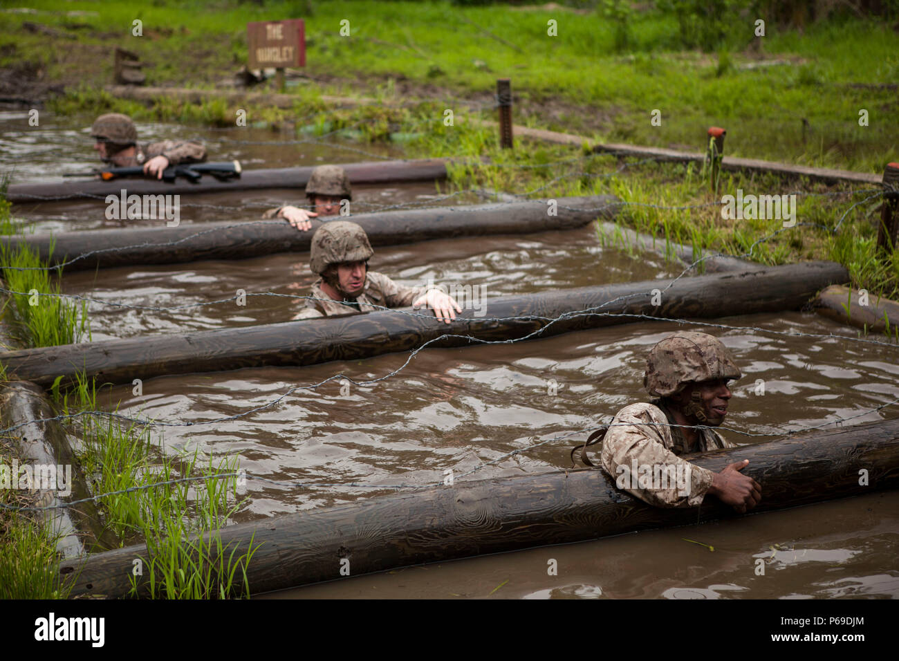 U.S. Marines assigned to Officer Candidate School (OCS) participate in ...