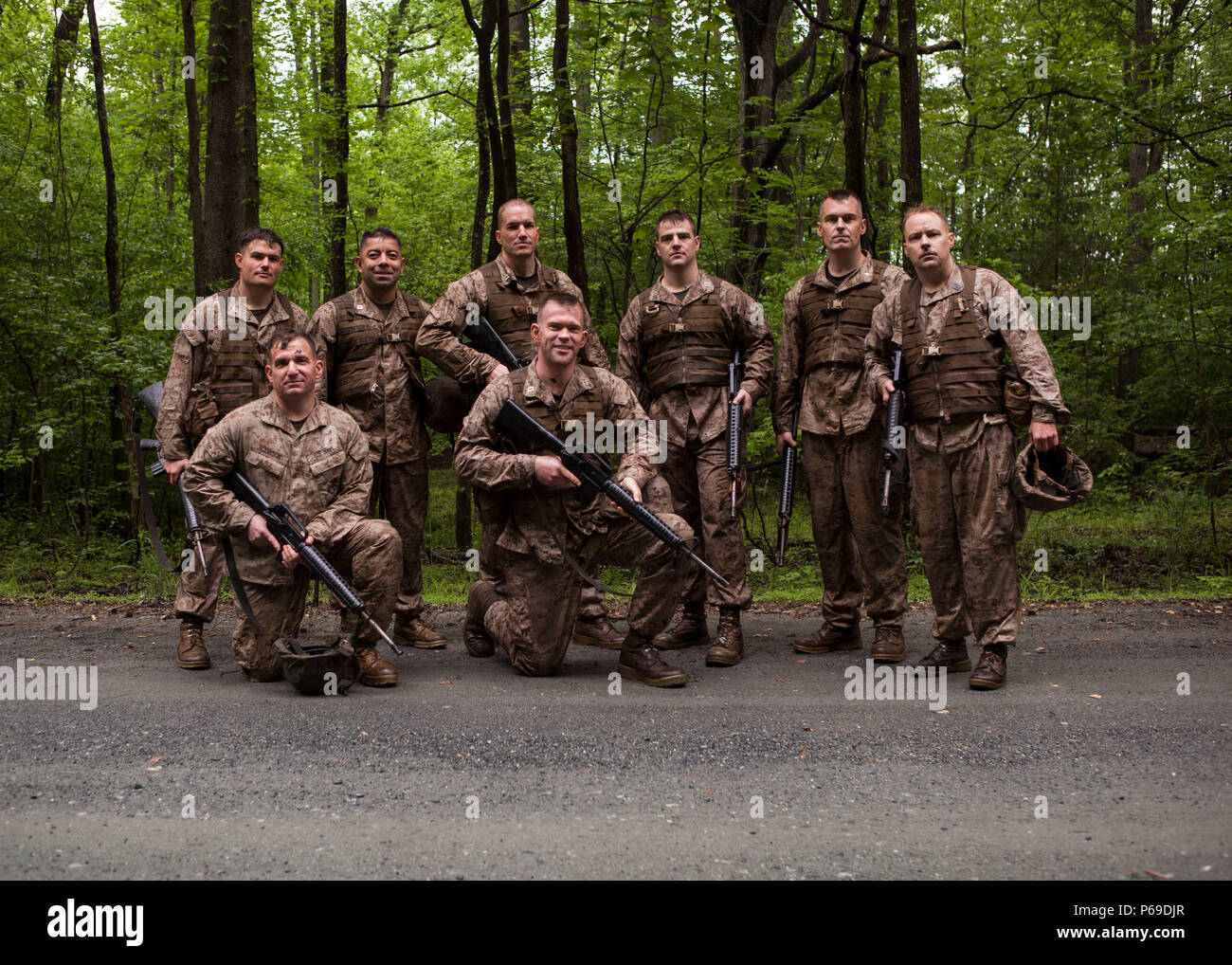 U.S. Marines assigned to Officer Candidate School (OCS) participate in ...