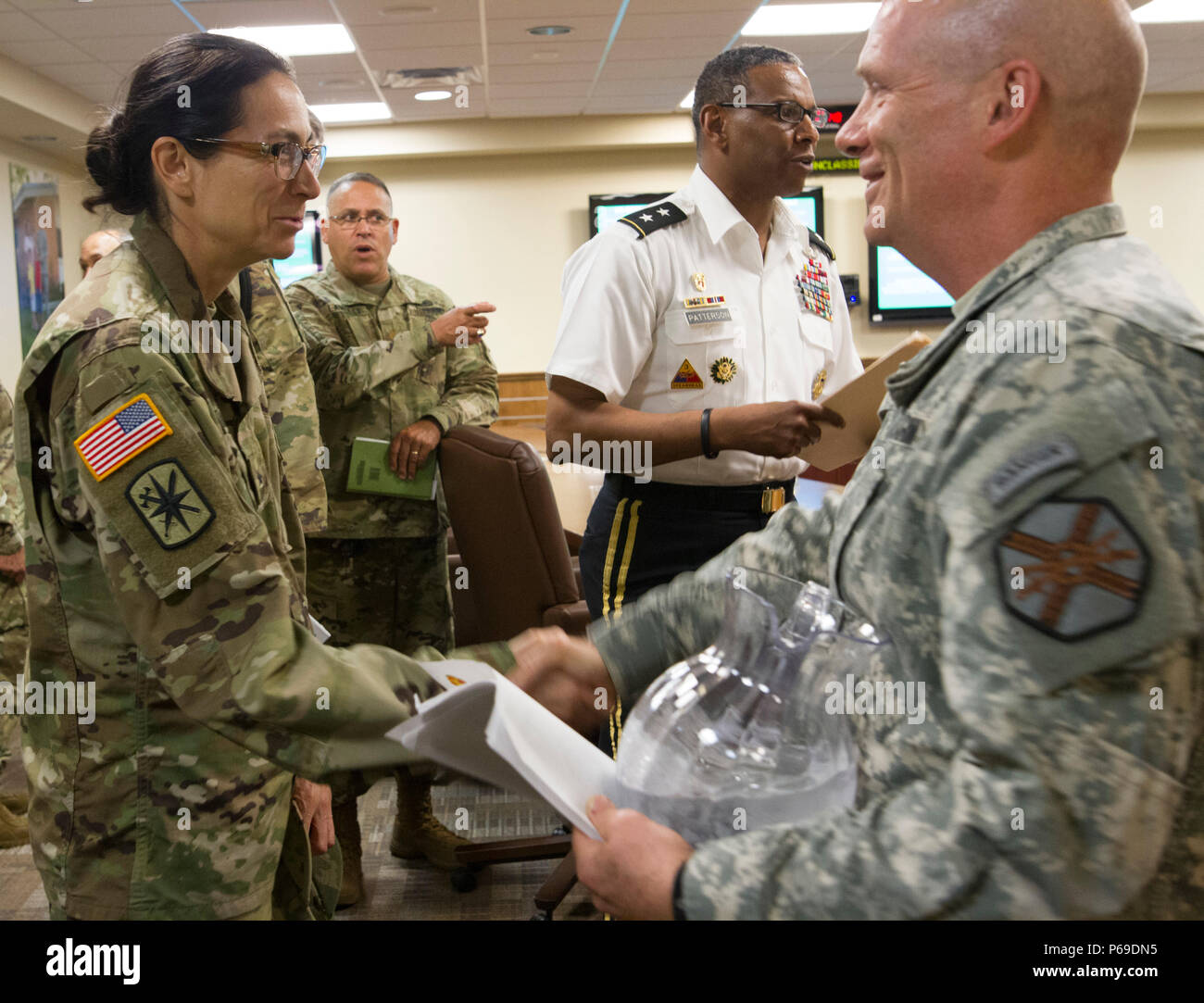 The command team from the 200th Military Police Command out of Ft ...