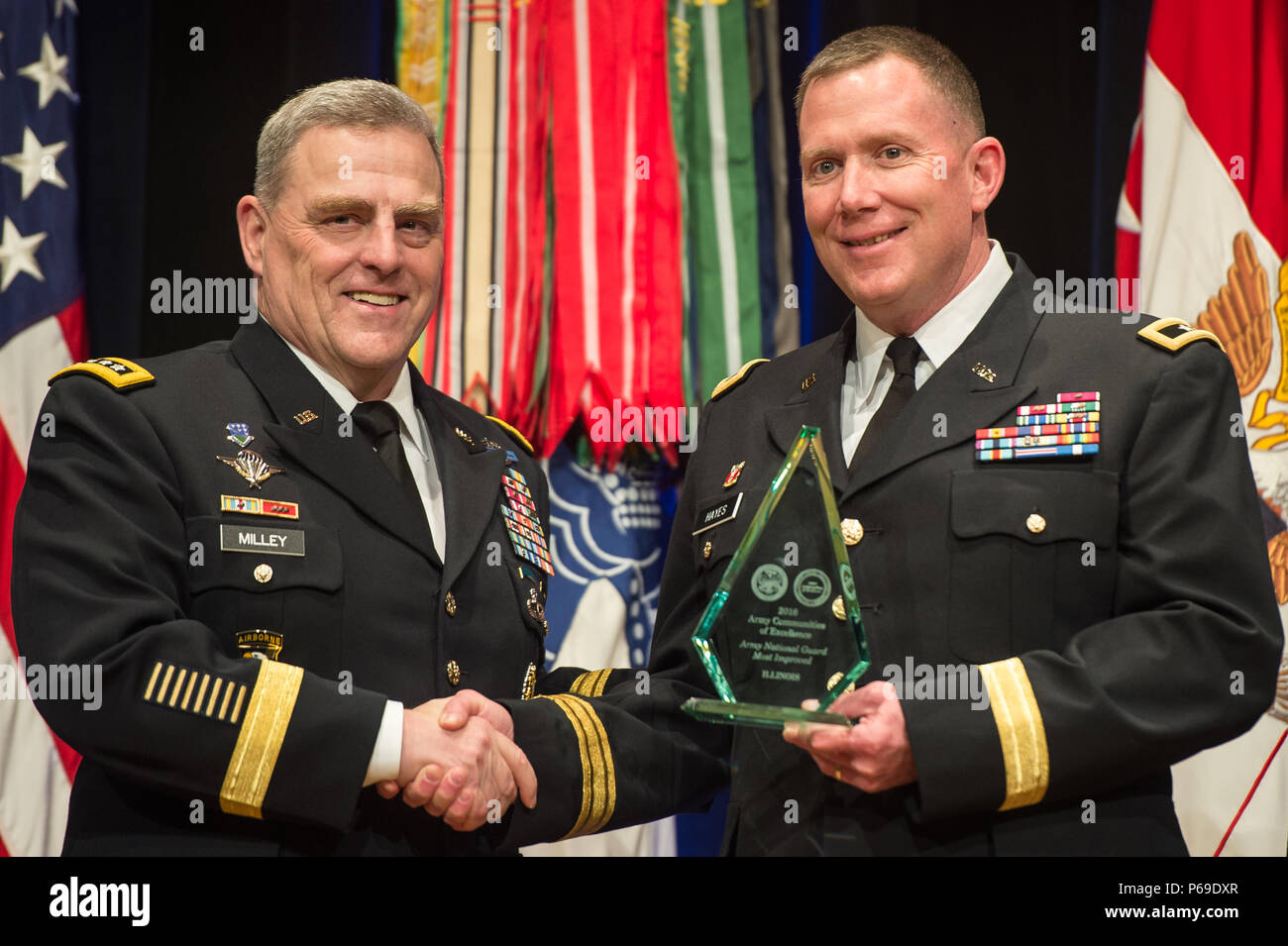 Chief of Staff of the U.S. Army Gen. Mark A. Milley presents Maj. Gen ...