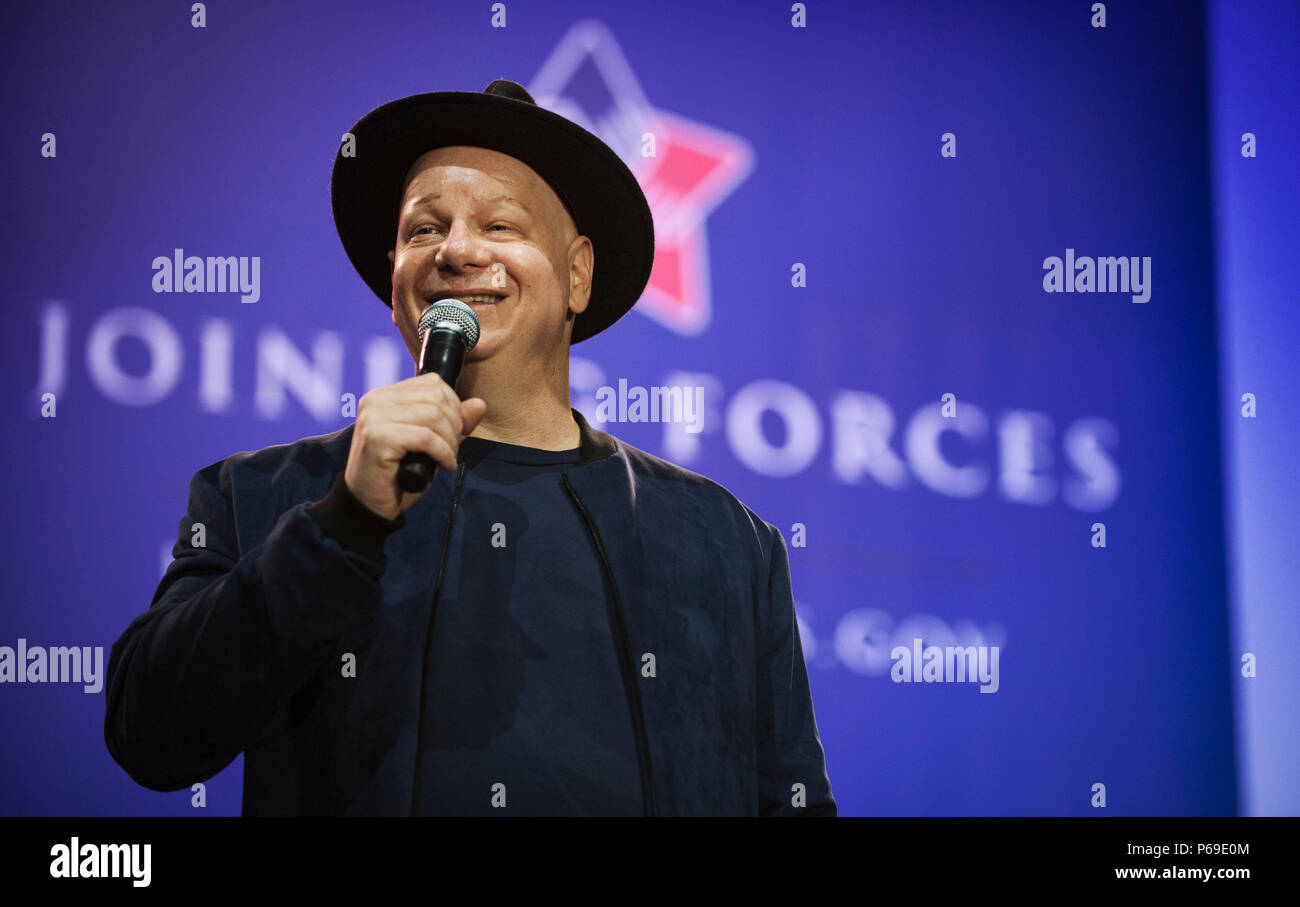 Jeff Ross, comedian, performs a comedy skit during the ‘Celebration of ...