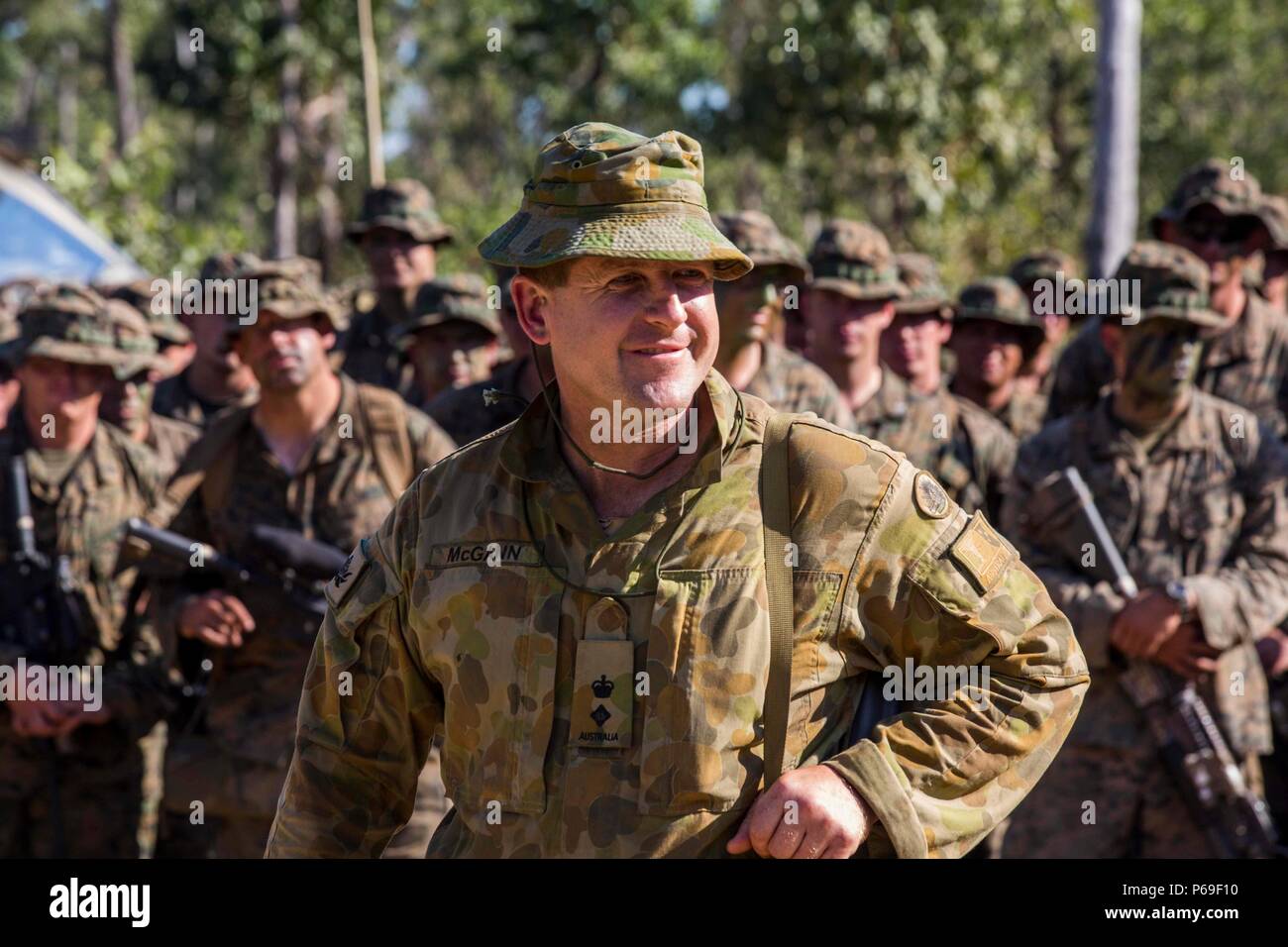 Lt. Col. Jim McGann, Commanding Officer of Battle Group Waratah, 8th ...