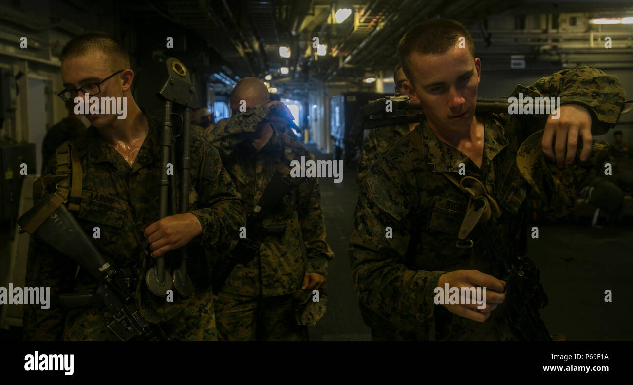 Lance Cpl. Abraham U. Aaron (Left) and Lance Cpl. Noah A. Bigbee (Right ...
