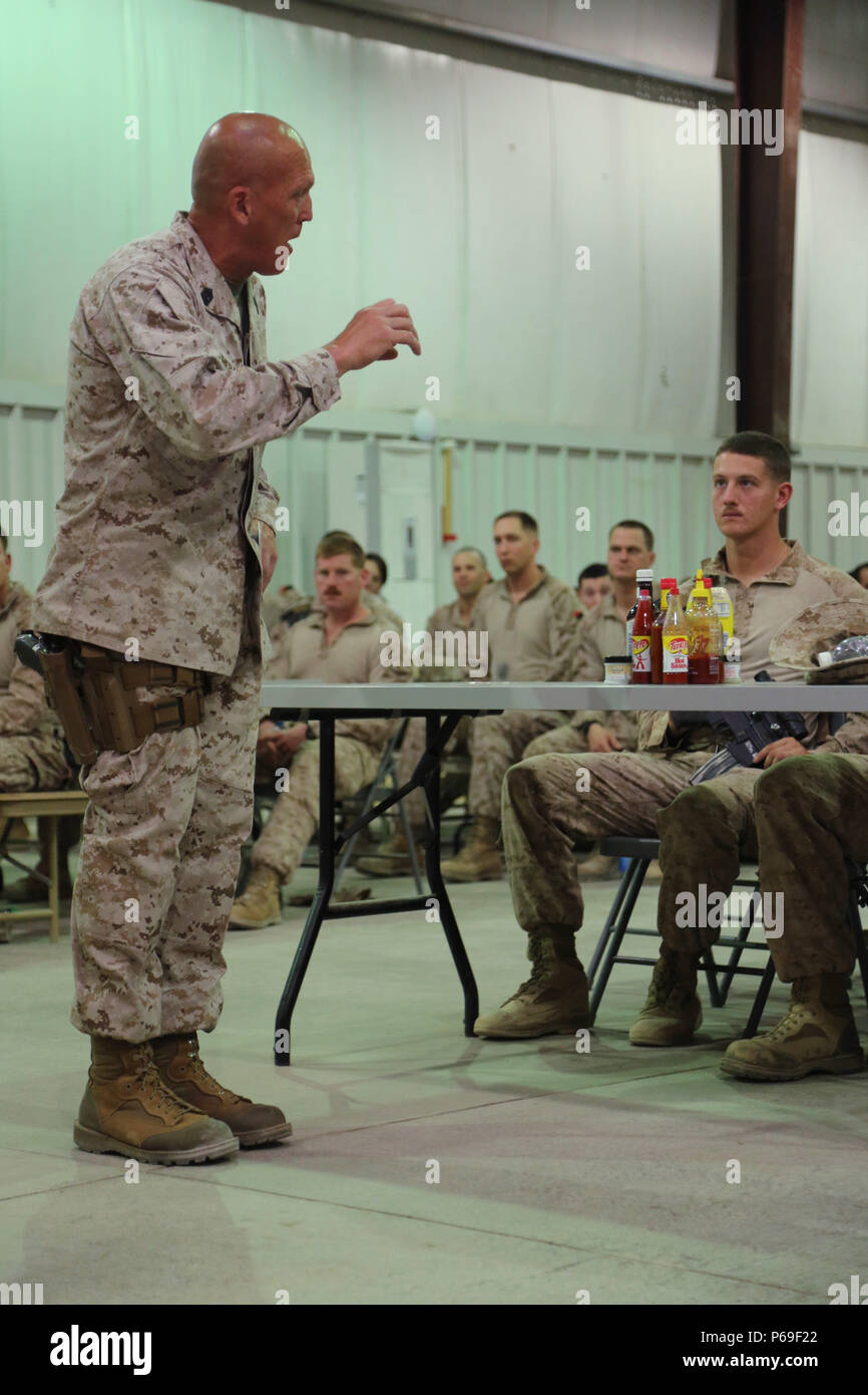 U.S. Marine Sgt. Maj. Lawrence Fineran, Marine Corps Forces Central ...