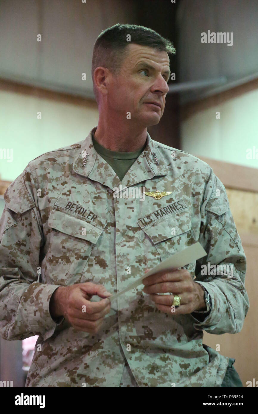 U.S. Marine Lt. Gen. William Beydler, Commander of Marine Corps Forces ...