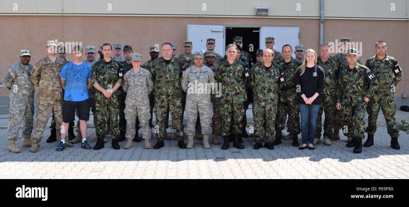 Sgt. Robert Stevens (center), sergeant with the 168th Military Police ...