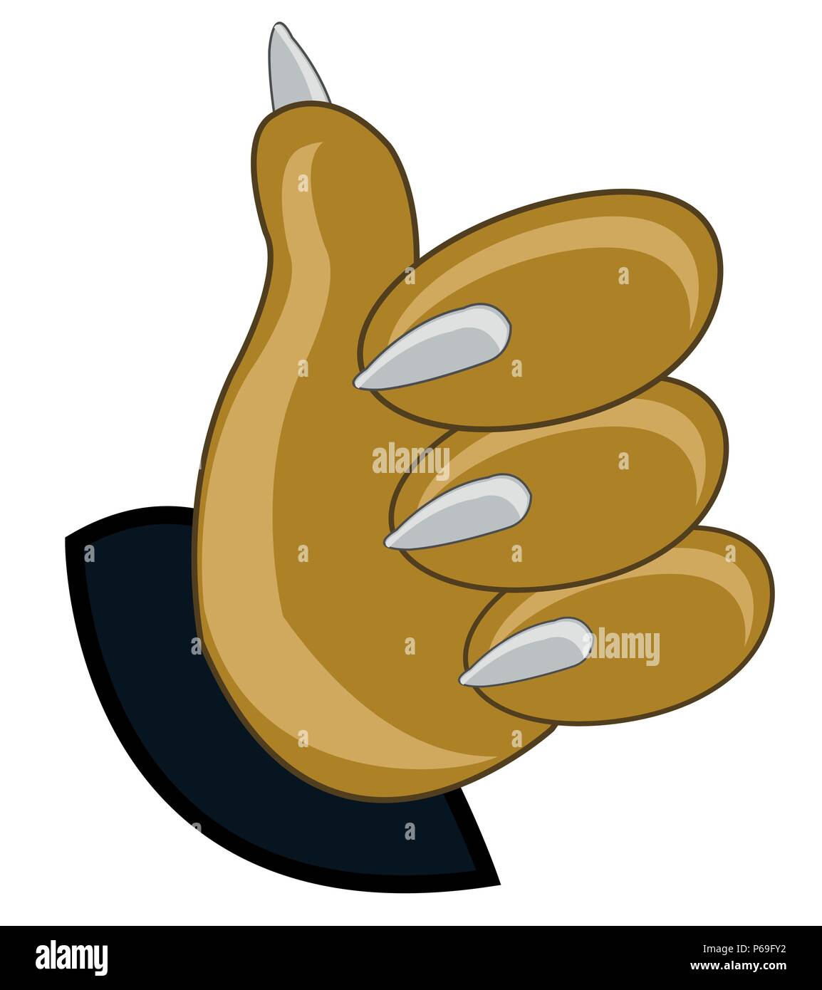 Paw of the beast with claw Stock Vector Image & Art - Alamy