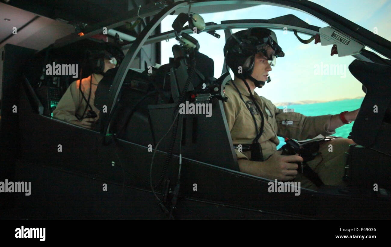 Pilots with Marine Light Attack Helicopter Squadron (HMLA) 169 prepares ...