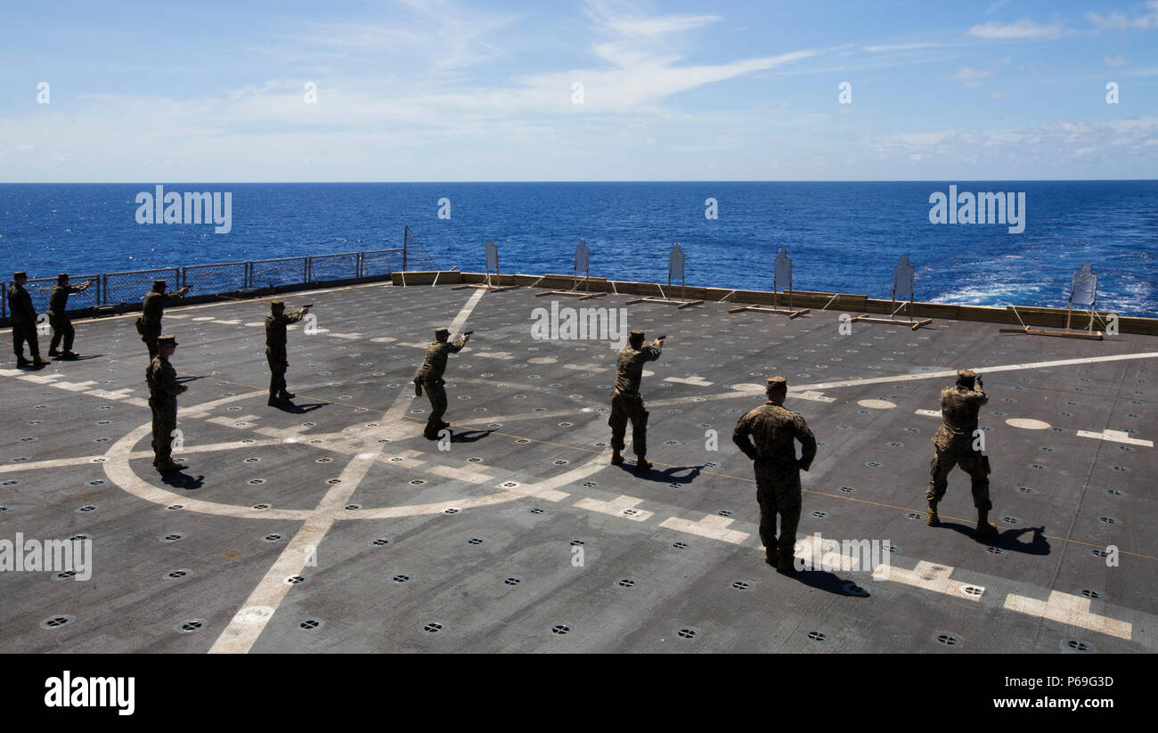 U.S. Marines with Task Force Koa Moana 16.2, conduct pre-qualifications ...
