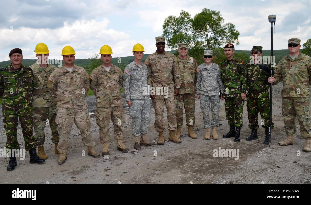 From left to right: Col. Gheorghe Soare, 10th Engineer Brigade ...