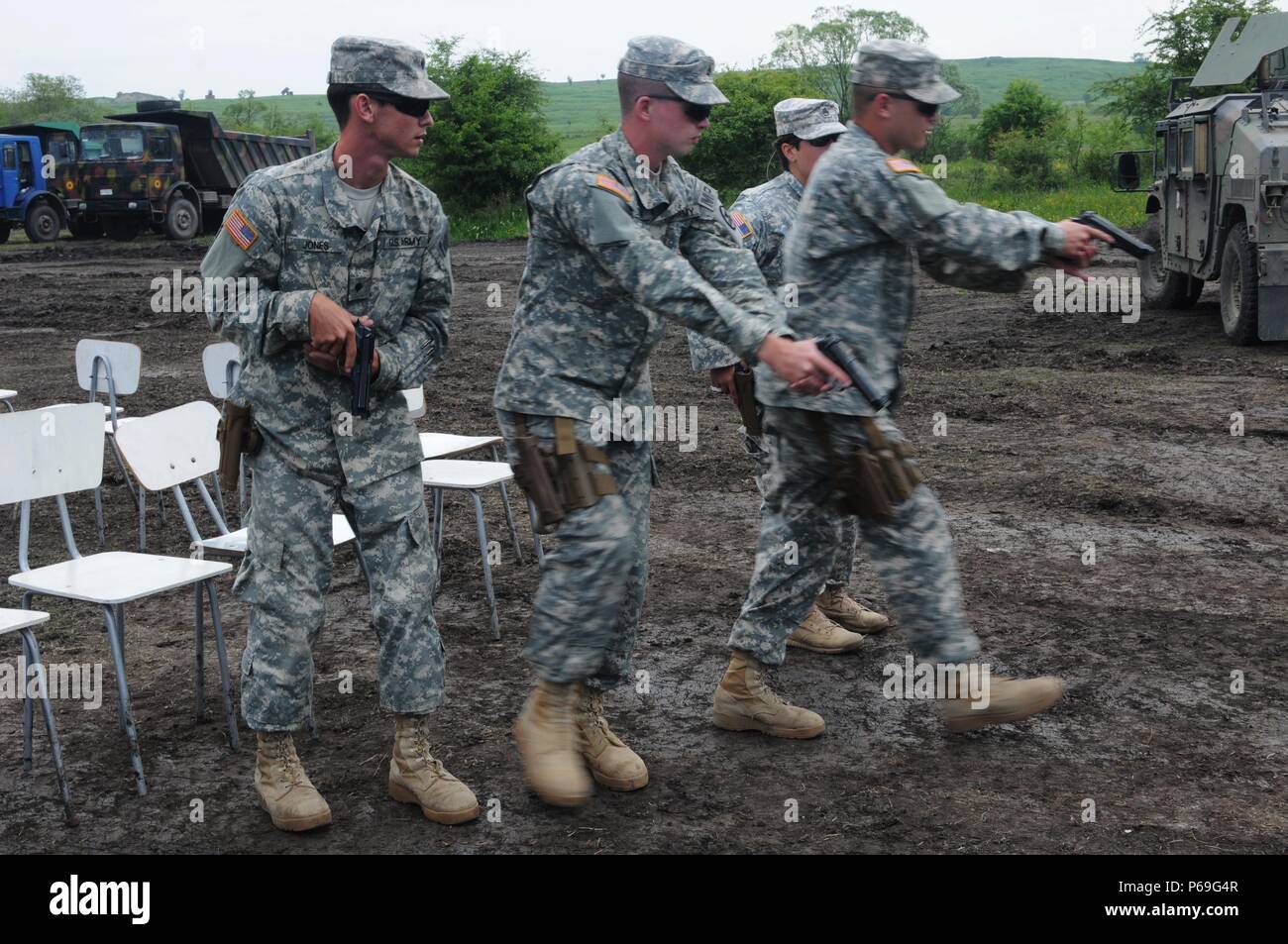 Pvt. 1st Class Conner Dulaney, Pvt. 1st Class Tristan Zuspan and Spc ...