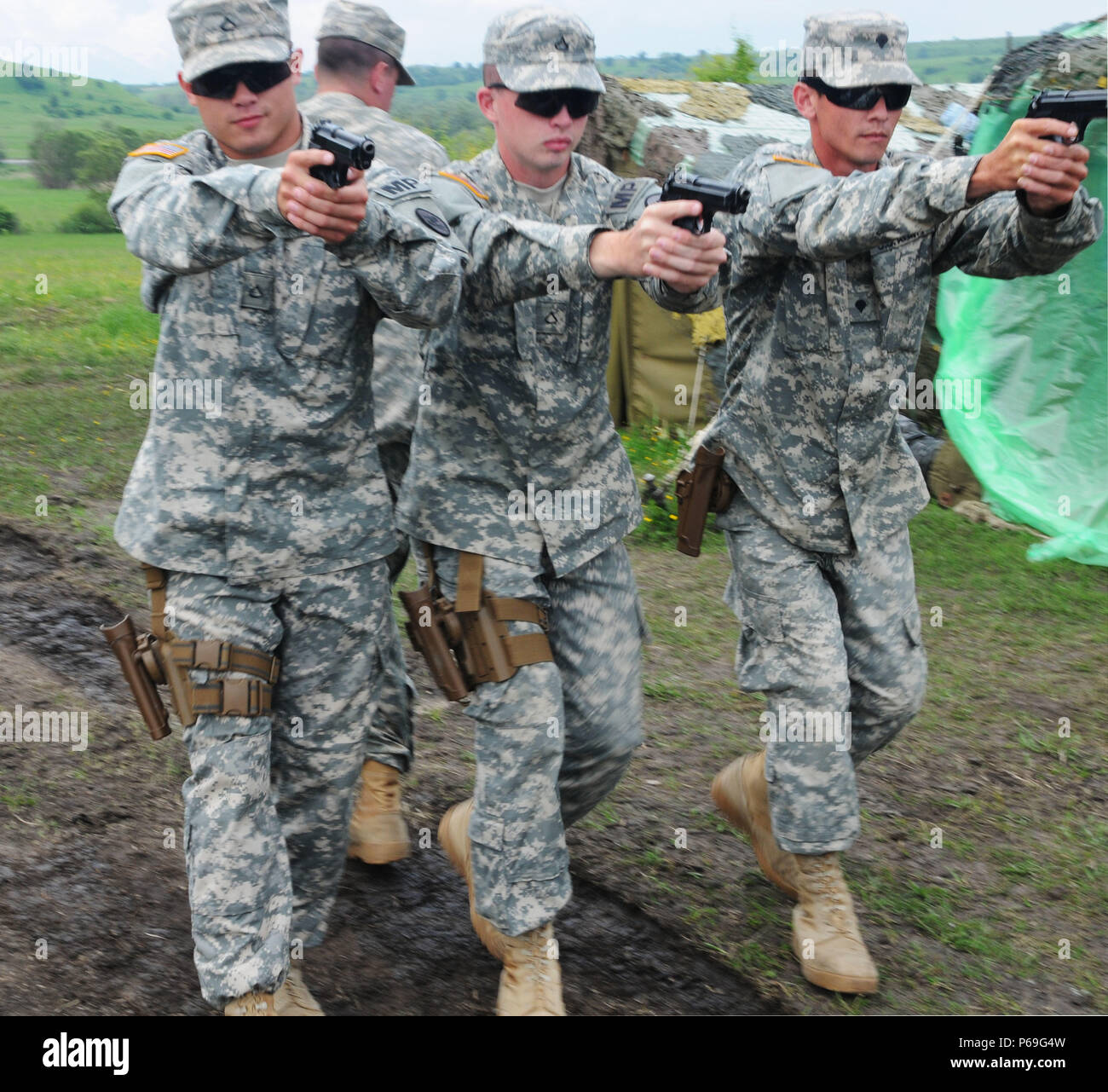 Pvt. 1st Class Conner Dulaney, Pvt. 1st Class Tristan Zuspan and Spc ...