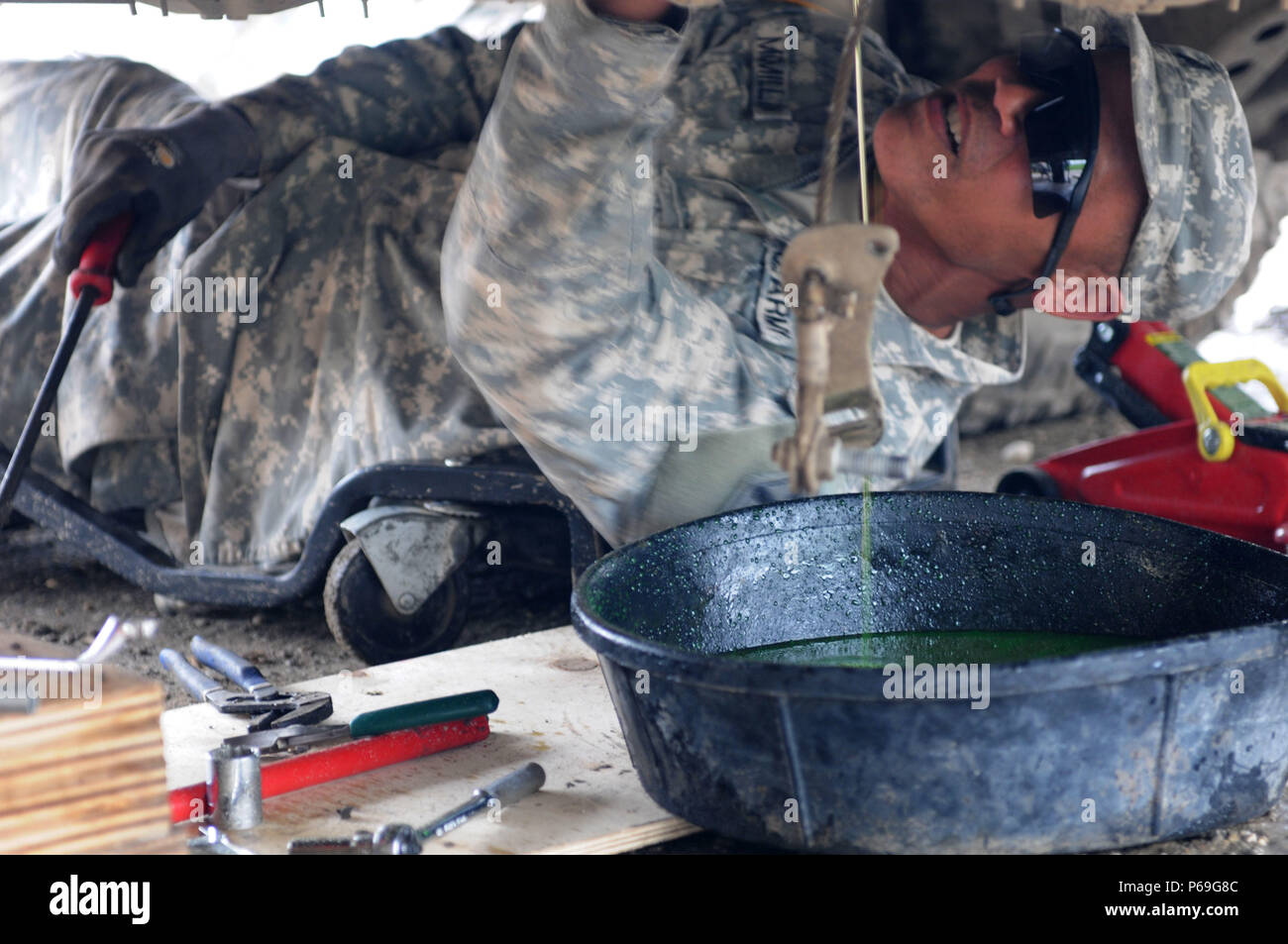 Sgt. Sheldon McMillian, Mechanic, 778th Maintenance Company, Alabama ...