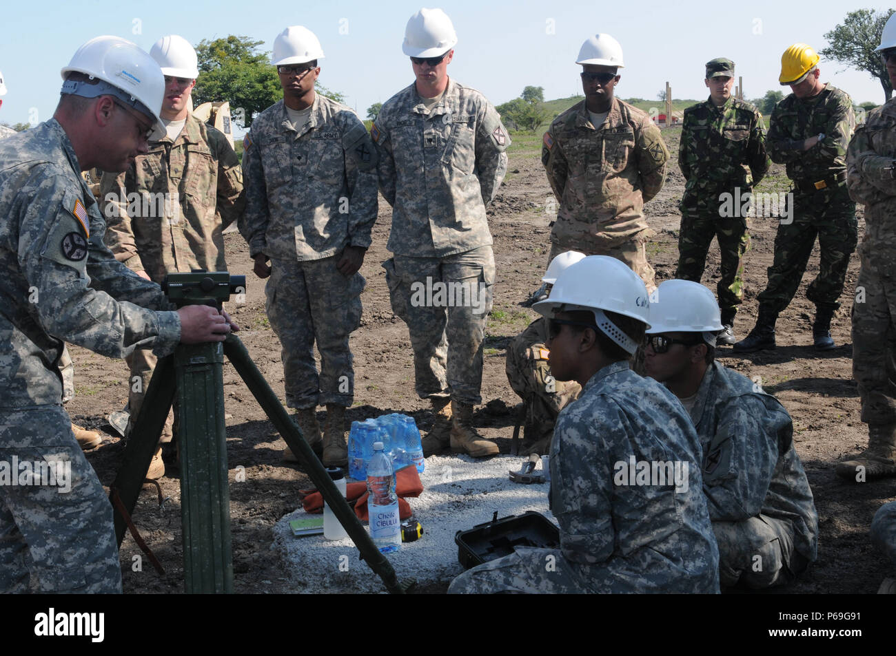 Sgt. 1st Class Terry Glover, quality control, 194th Civil Engineer ...