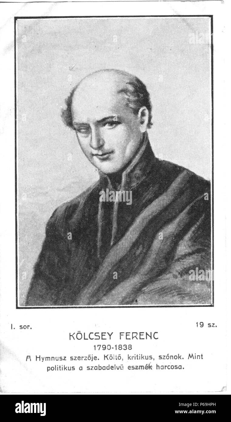 19. Kölcsey Ferenc Stock Photo - Alamy