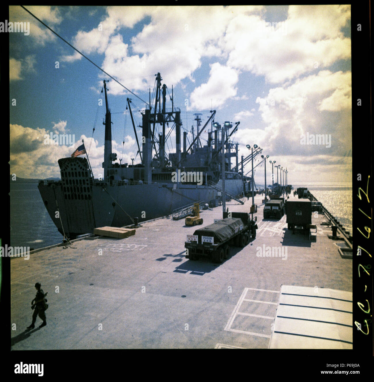 19-19-1 USNS Sealift with nerve agent at Tengan Pier, Okinawa, July ...