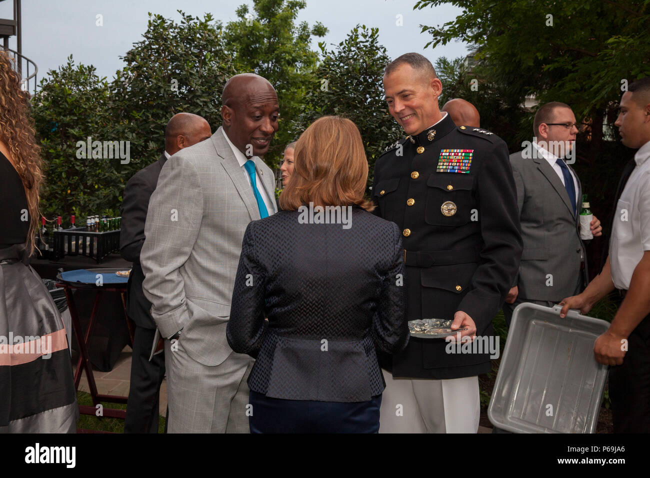 Carlton W. Kent, left, 16th Sergeant Major of the U.S. Marine Corps ...