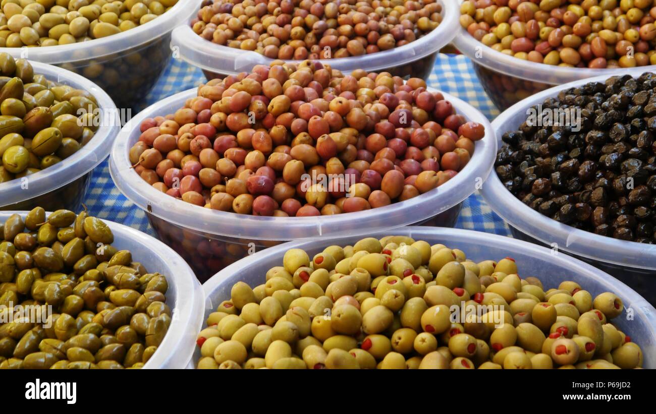 Turkish food olives hi-res stock photography and images - Alamy