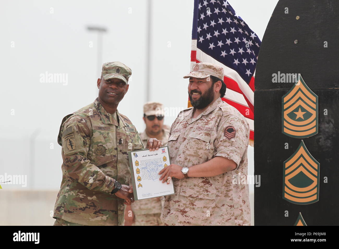 U.S. Army Command Sgt. Maj. Edward A. Bell, 1st Sustainment Command ...