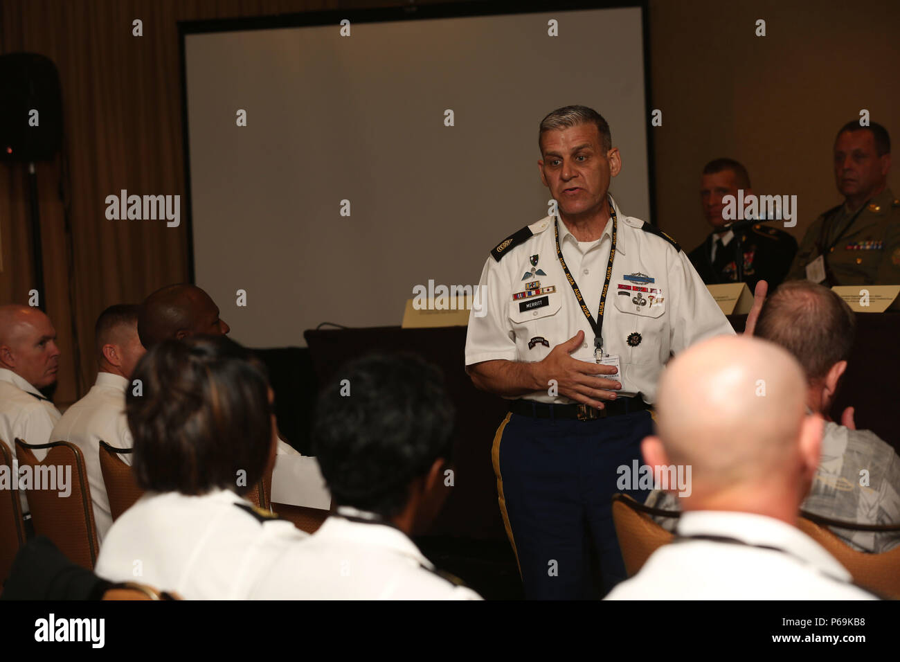 U.S. Army Command Sgt. Maj. Richard E. Merritt elaborates on Command ...
