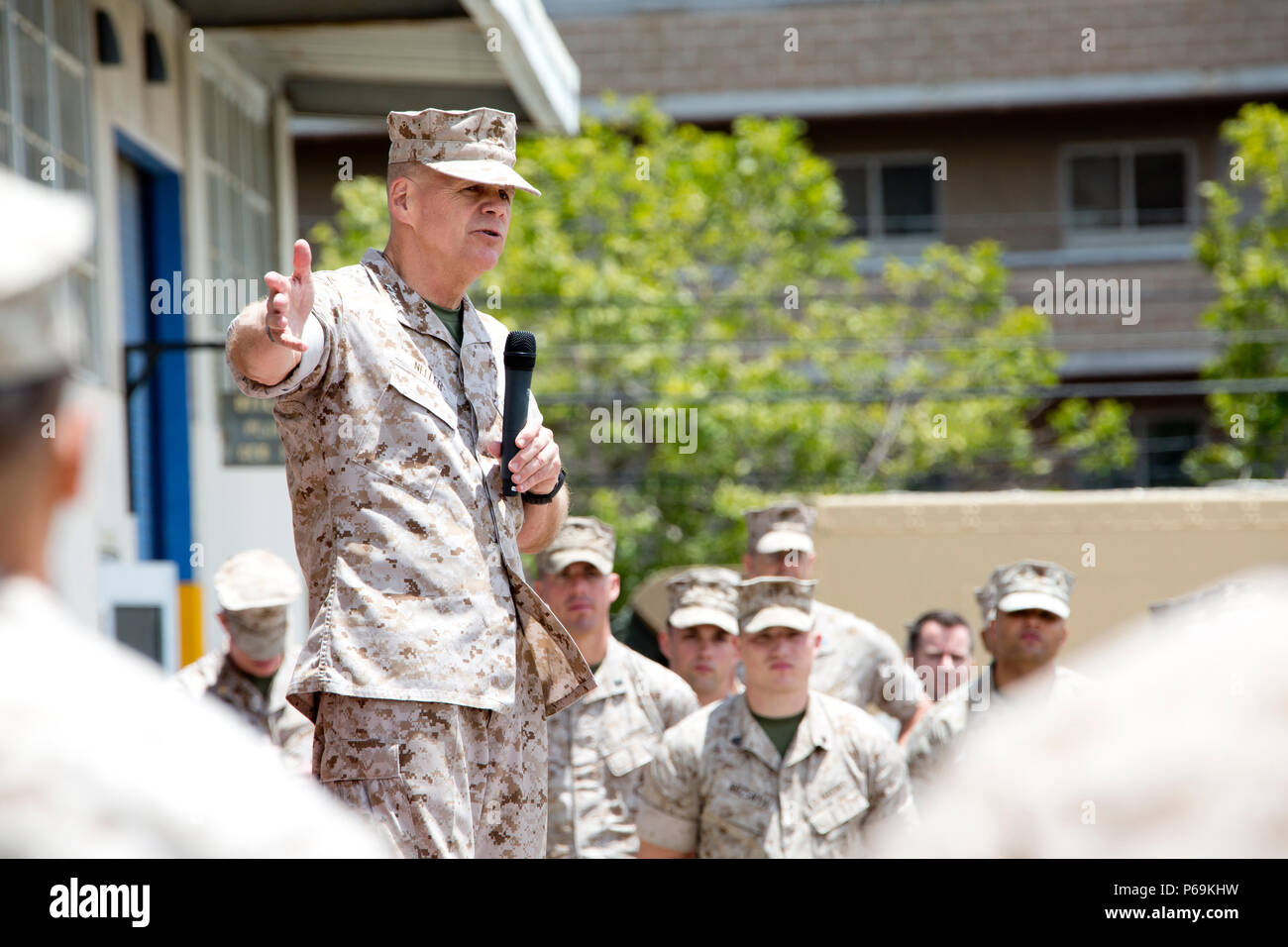 Commandant of the Marine Corps, Gen. Robert B. Neller, addresses ...