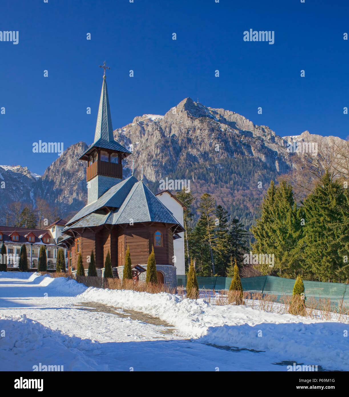Caraiman monastery in busteni mountains hi-res stock photography and ...