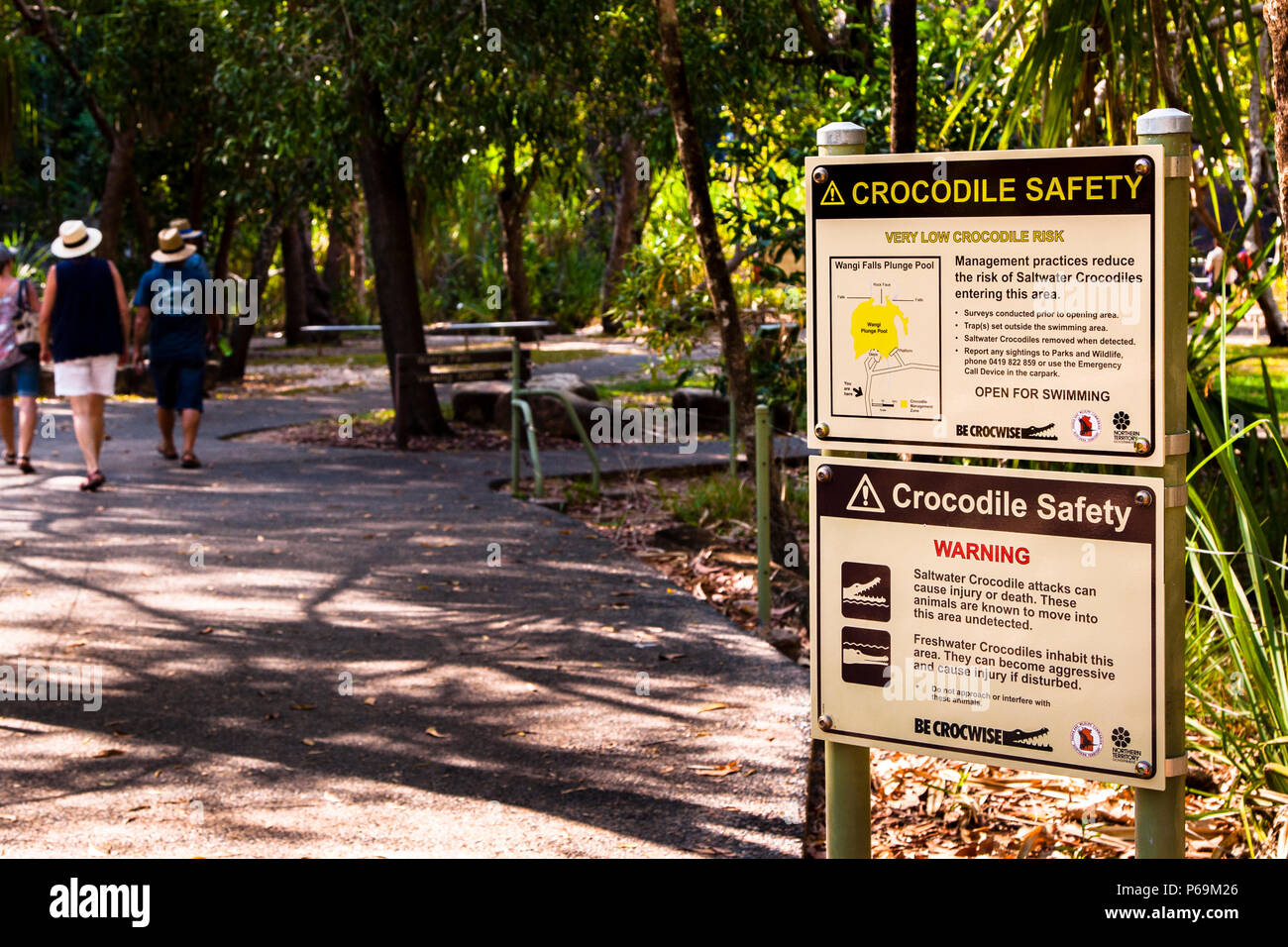 Very low crocodile risk! Crocodile safety is very important, like here ...