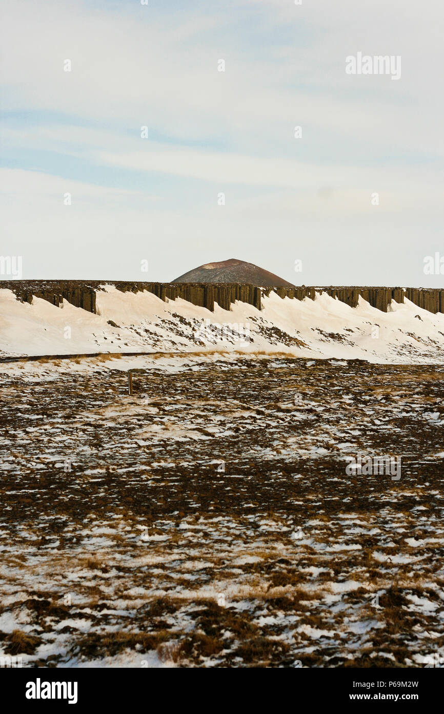 Basalt column. Gerouberg. Snaefellsnes peninsula. Iceland Stock Photo ...