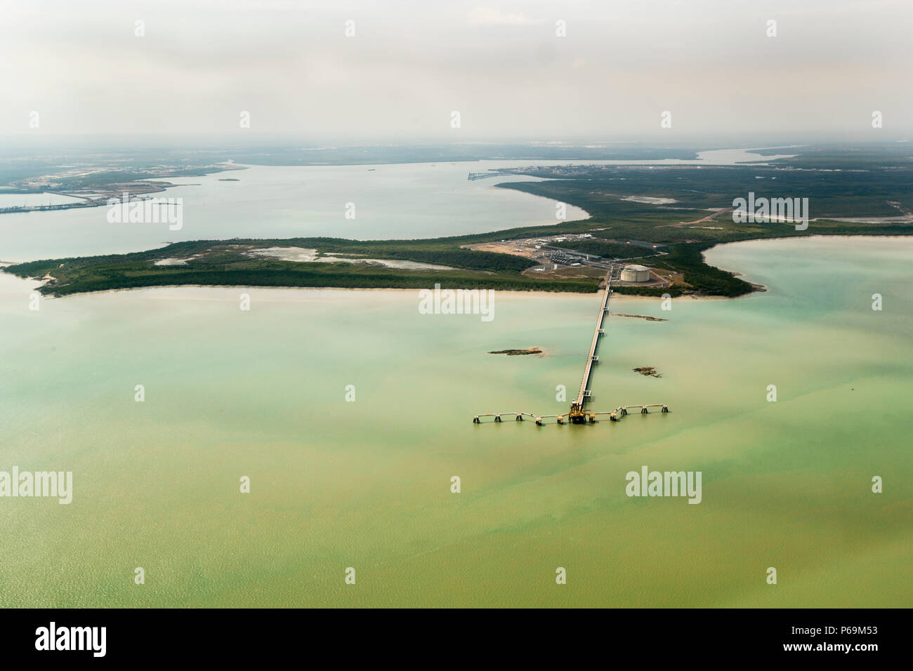 Floating Liquefied Natural Gas Plant in Darwin, Northern Territory ...