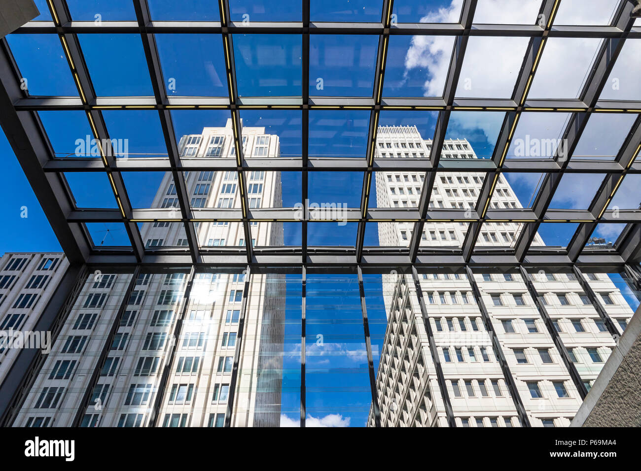 BERLIN, GERMANY - SEPTEMBER 22, 2017: Entrance to Potsdamerplatz ...
