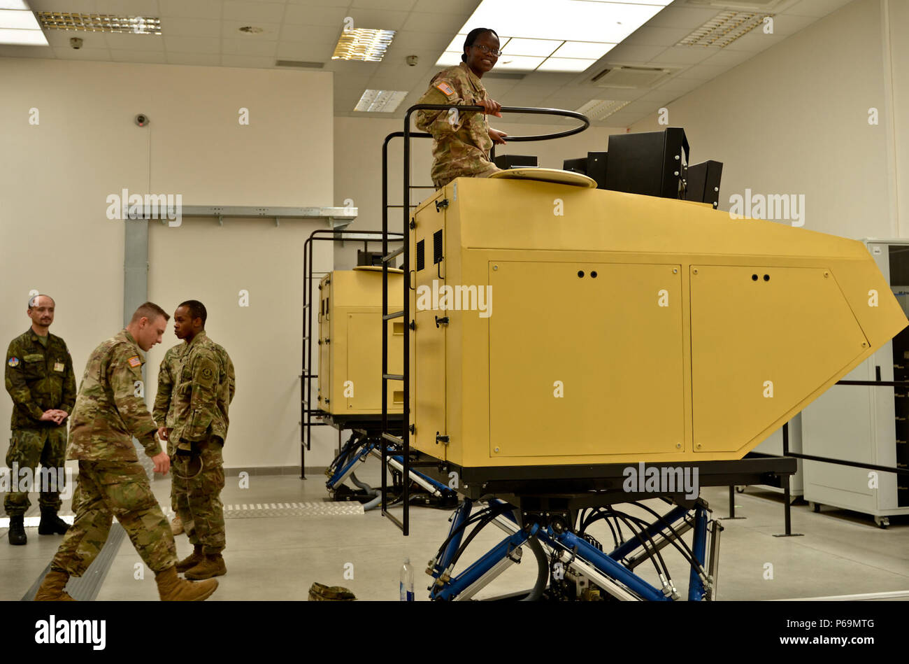 2nd Cavalry Regiment Soldiers enter Infantry Fighting Vehicle ...