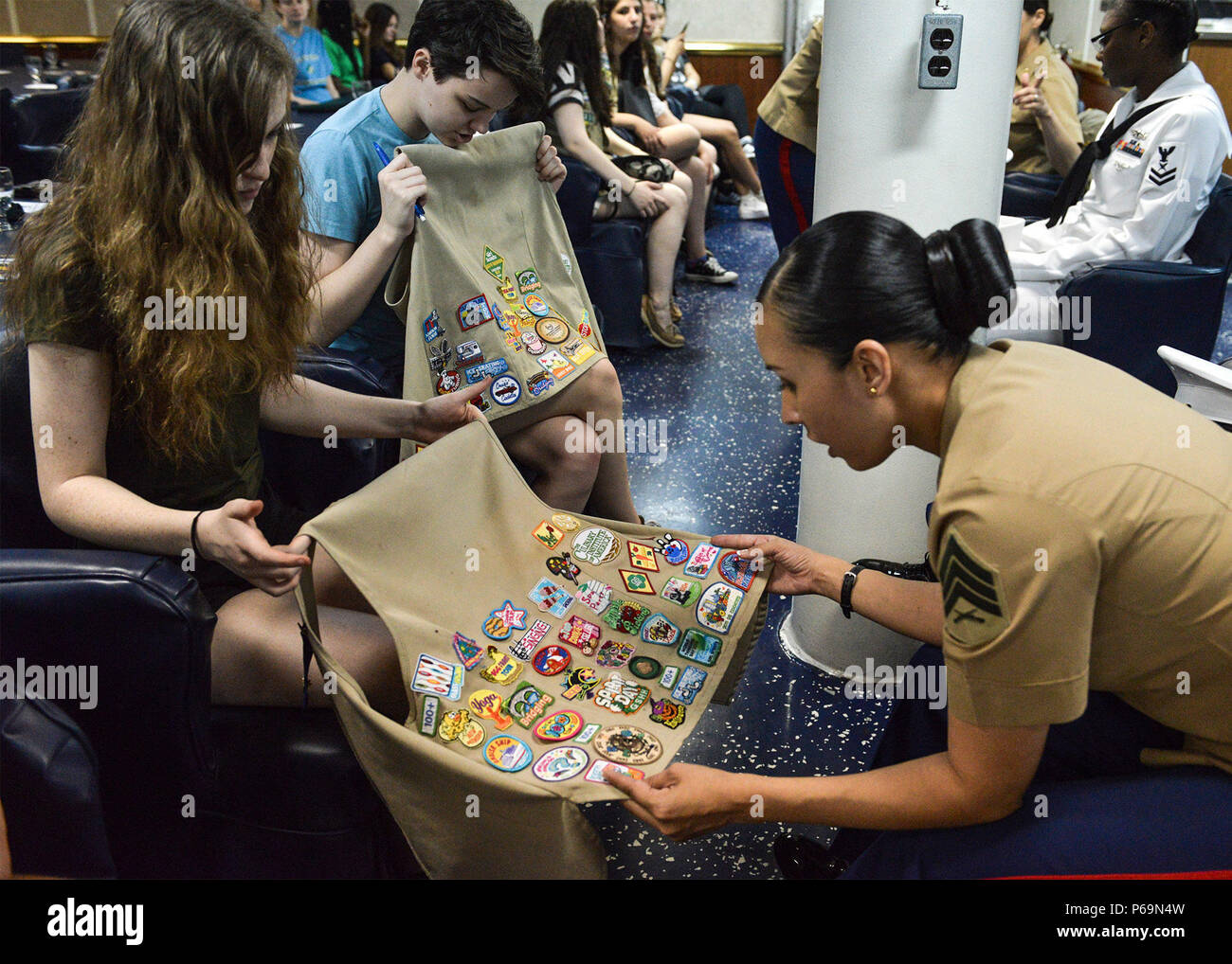160528-N-HP188-076 NEW YORK (May 28, 2016) Sgt. Jennifer Borem, a ...